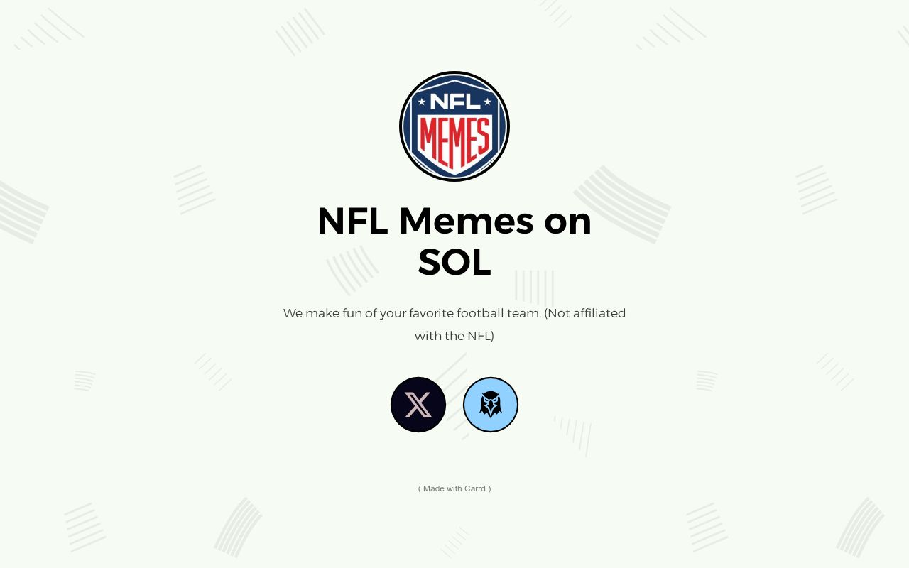 NFL Memes on SOL
